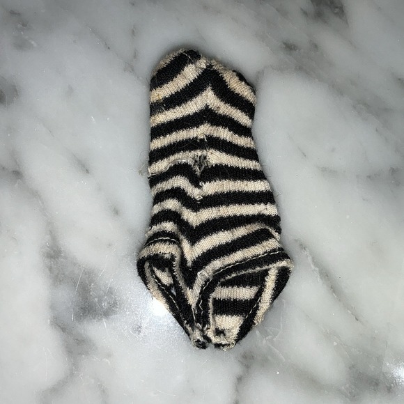 Toys | Vintage Barbie Black White Striped Swimsuit Bathing Suit ...